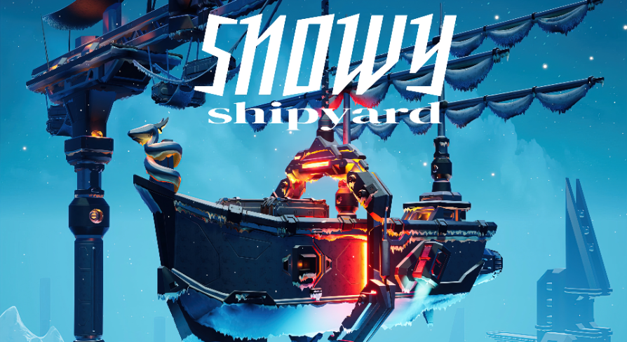 Stylized winter sci-fi snowy shipyard Environment：環境 - UE マーケットプレイス