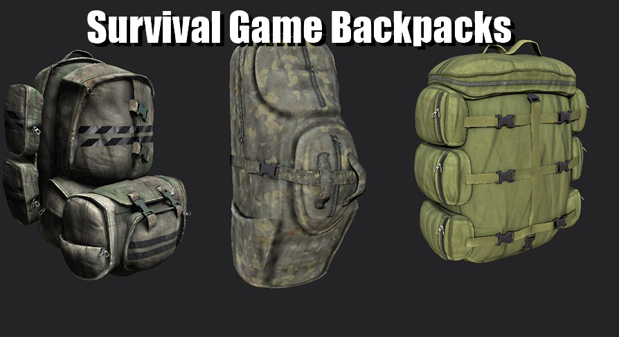 Survival Game Backpacks in Props - UE Marketplace