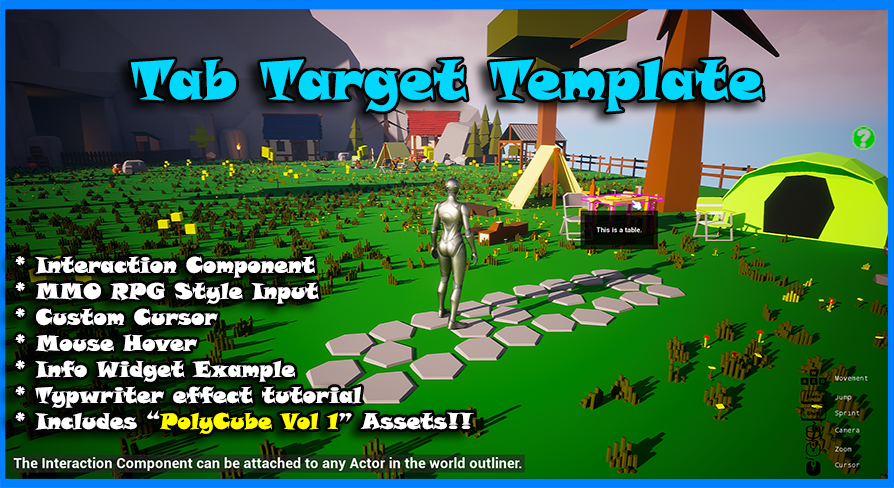 Tab Target Template in Blueprints - UE Marketplace