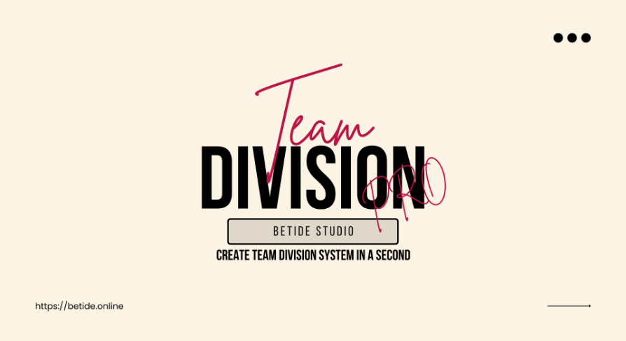 Team Division Pro in Code Plugins - UE Marketplace