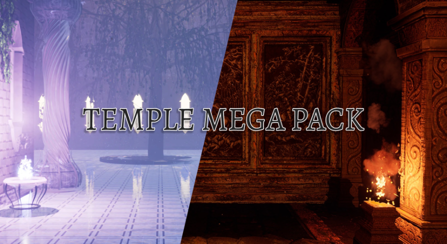 Temple Mega Pack in Props - UE Marketplace