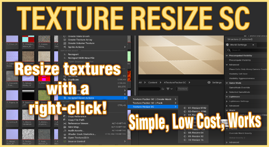 Texture Resize Sc In Code Plugins Ue Marketplace
