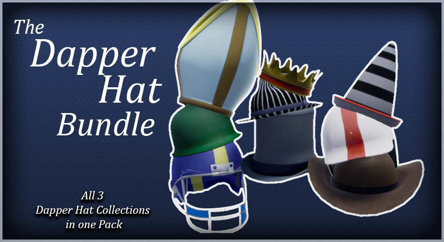 The Dapper Hat Bundle in Props - UE Marketplace