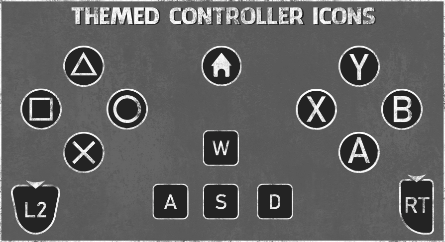 Themed Controller Icons in 2D Assets - UE Marketplace