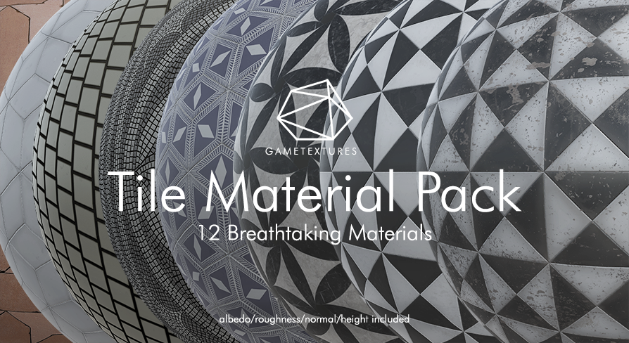 Tile Material Pack by GameTextures.com in Materials - UE Marketplace
