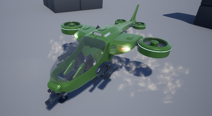Tiltrotor Quadcopter VTOL in Blueprints - UE Marketplace