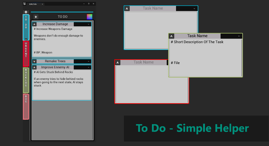 ToDo - Simple Helper in Blueprints - UE Marketplace