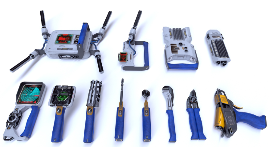 Toolkit sci-fi devices set in Props - UE Marketplace
