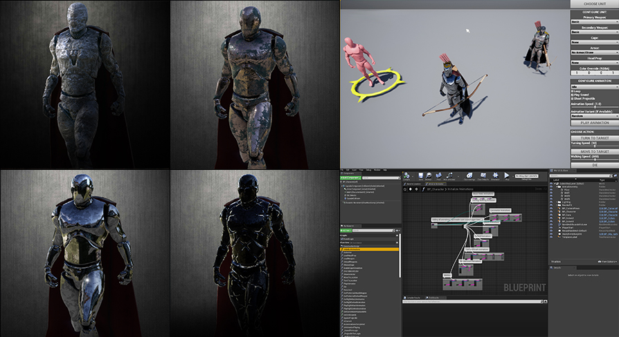 Top Down Character System With Fantasy Golems, 카테고리 블루프린트 - UE 마켓플레이스
