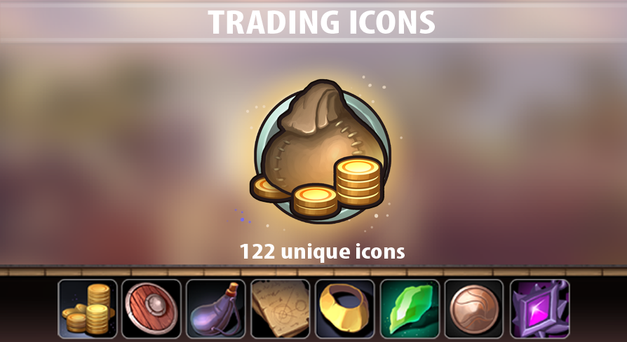 Trading Icons：2Dアセット - UE マーケットプレイス