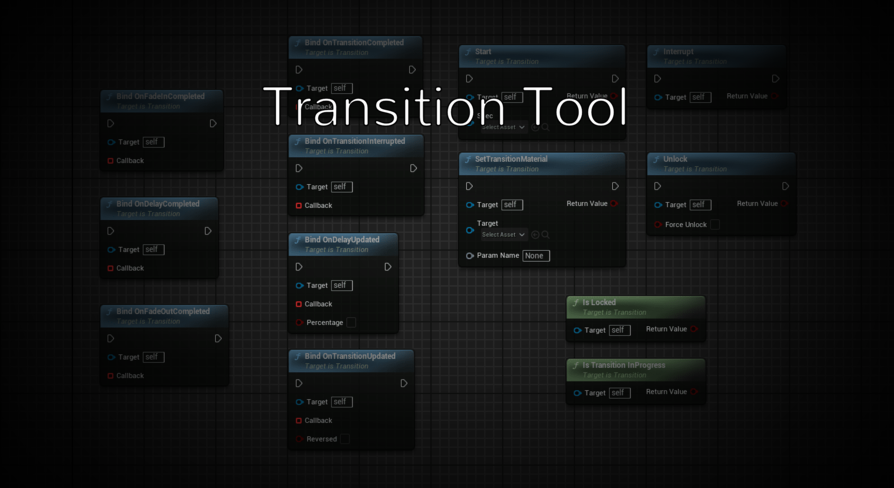 在代码插件创建的Transition Tool - 虚幻引擎商城