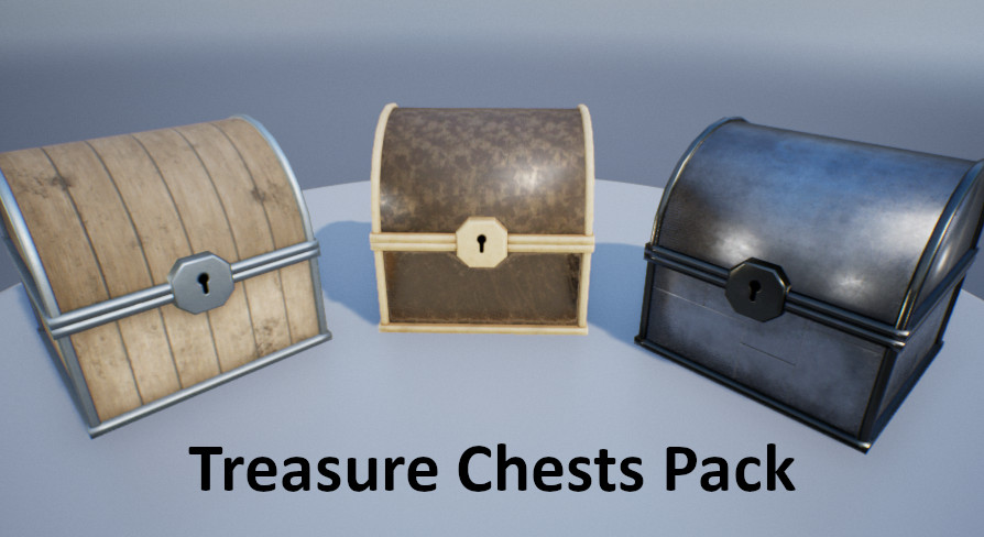 Treasure Chests Pack in Props - UE Marketplace