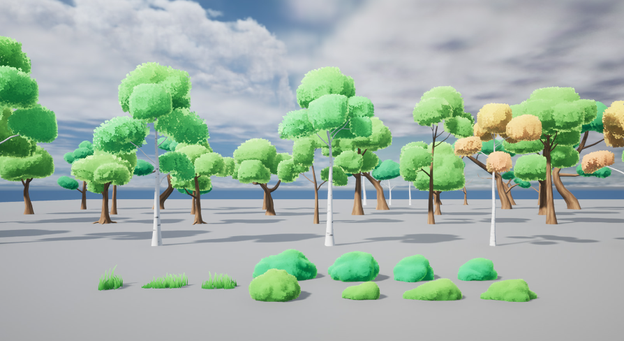 Stylized Tree Pack in Props - UE Marketplace