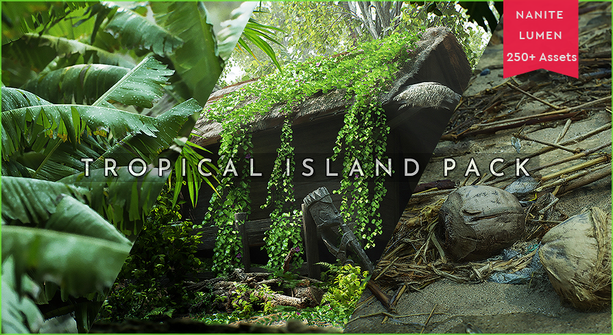Tropical Island Pack：環境 - UE マーケットプレイス