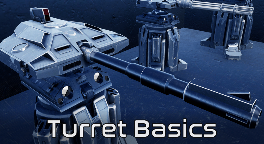 Turret Basic Model ( Animation Ready ) in Props - UE Marketplace