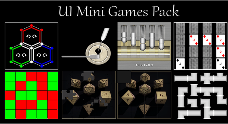UI Mini Game Pack in Blueprints - UE Marketplace
