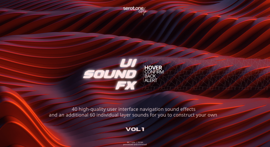 UI SOUND FX by serot.one VOL 1, 카테고리 사운드 이펙트 - UE 마켓플레이스