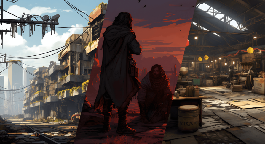 UNIVERSE ART - Stylized Post-Apocalyptic in 2D Assets - UE Marketplace