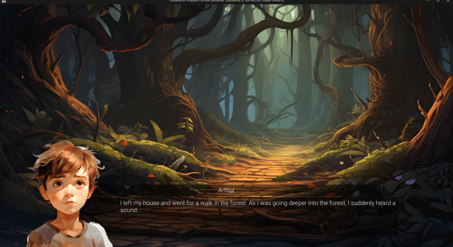 Visual Novel Template in Blueprints - UE Marketplace