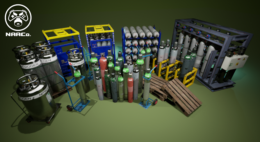 Ultimate Gas Cylinder Pack, 카테고리 소품 - UE 마켓플레이스