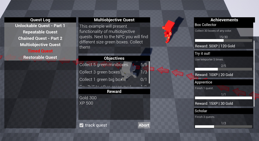 在蓝图创建的Ultimate Quests and Achievements Component - 虚幻引擎商城