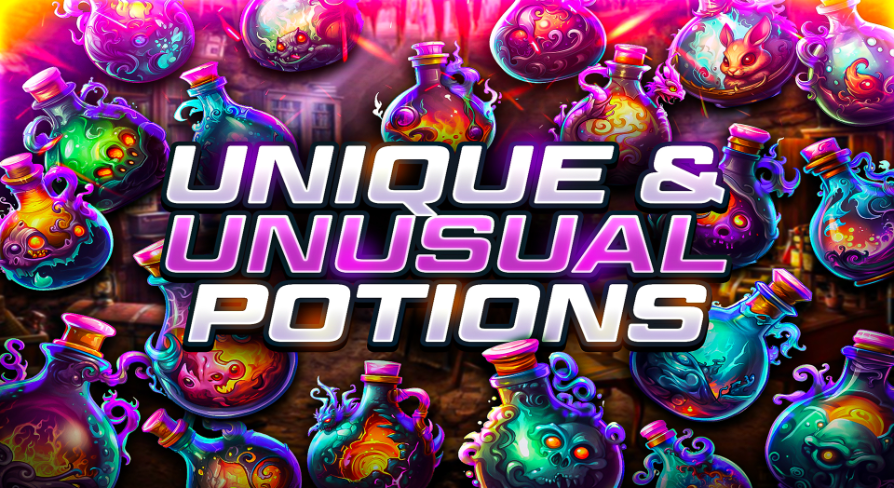 在二维资源创建的Unique & Unusual Potions - 虚幻引擎商城