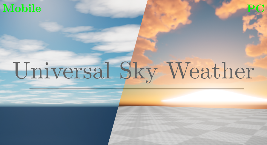 UniversalSkyWeather in Blueprints - UE Marketplace