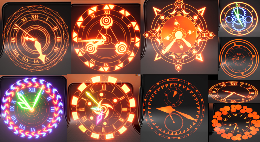 Niagara Clock VFX Pack in Visual Effects - UE Marketplace