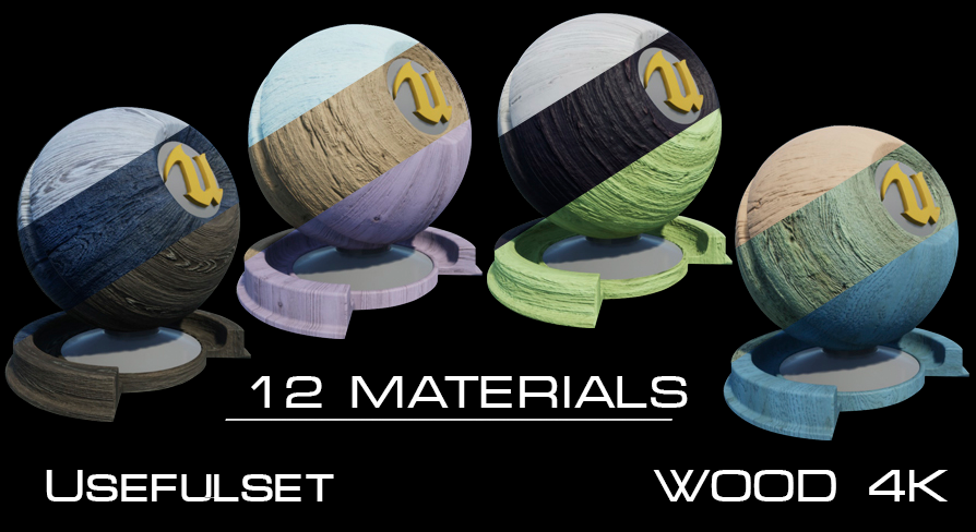 UsefulSet 10_21 Wood in Materials - UE Marketplace