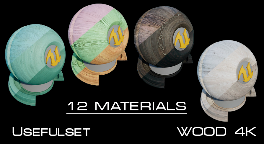 Usefulset 10 Wood in Materials - UE Marketplace