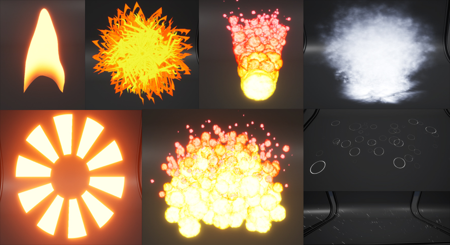 VFX52 Fire rain：エフェクト - UE マーケットプレイス