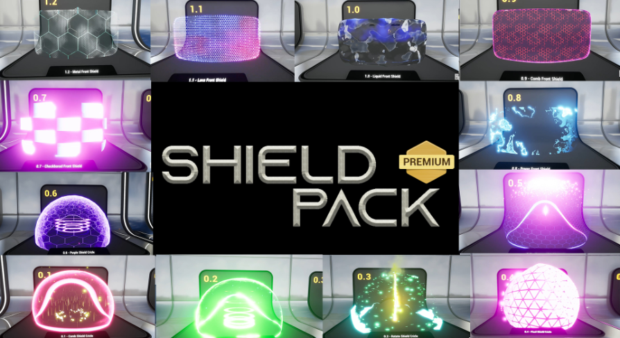 Shield Pack -Niagara VFX in Visual Effects - UE Marketplace