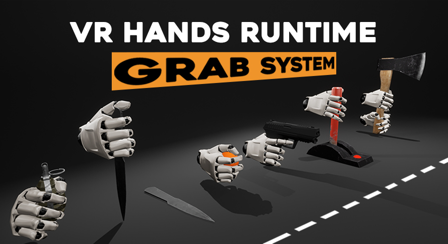 VR Hands Grab System in Blueprints - UE Marketplace