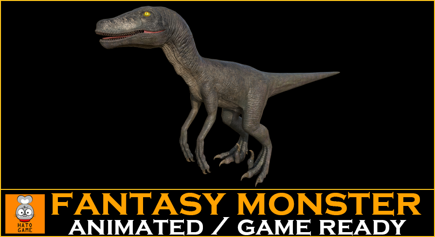 "Animated" Velociraptor in Characters - UE Marketplace