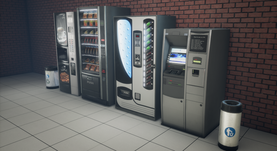 Vending Machines and ATM in Props - UE Marketplace