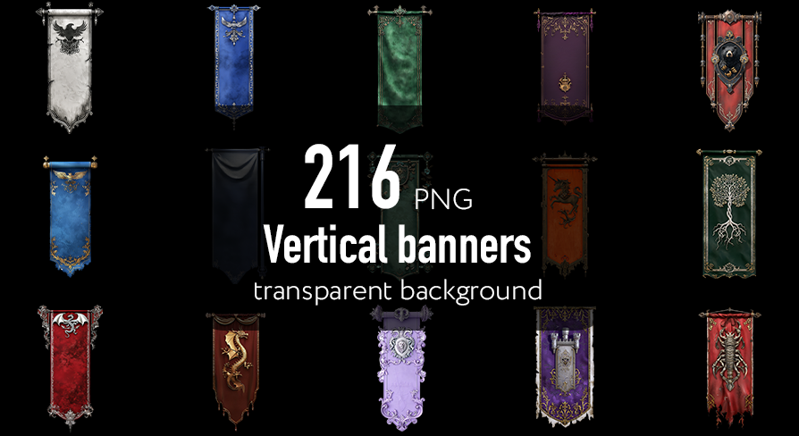 Vertical banners：2Dアセット - UE マーケットプレイス
