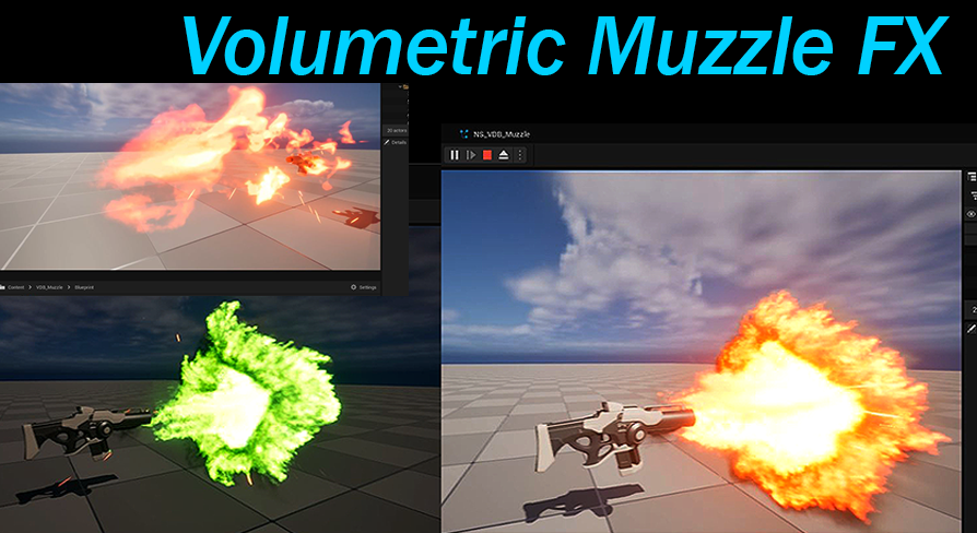 Volumetric Muzzle Fire, 카테고리 이펙트 - UE 마켓플레이스