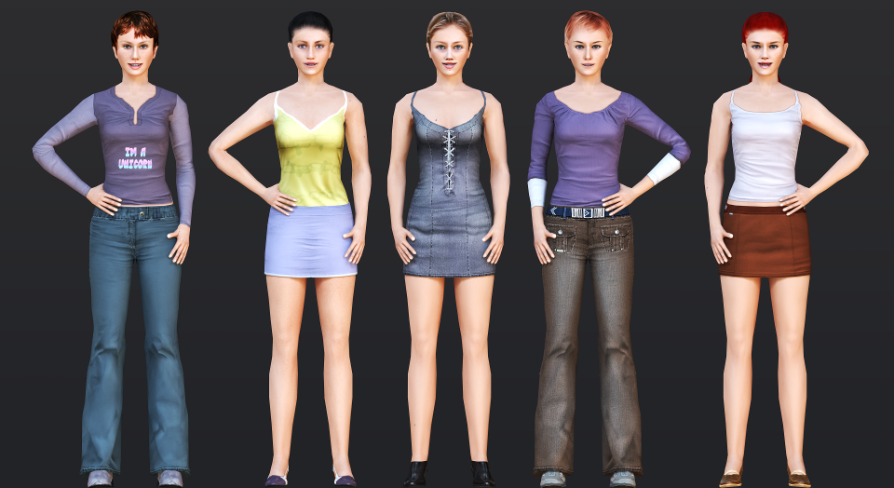 5 WOMEN in Characters - UE Marketplace