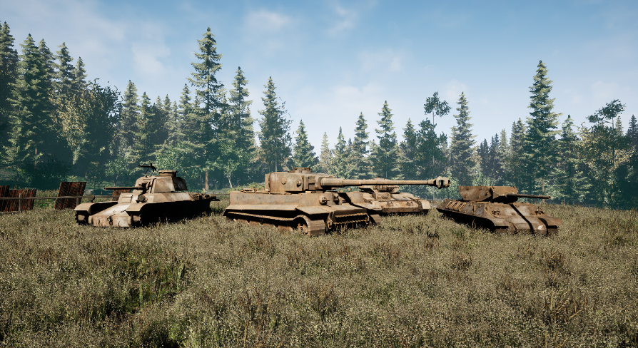 WW2 Damaged Tanks 2 in Props - UE Marketplace
