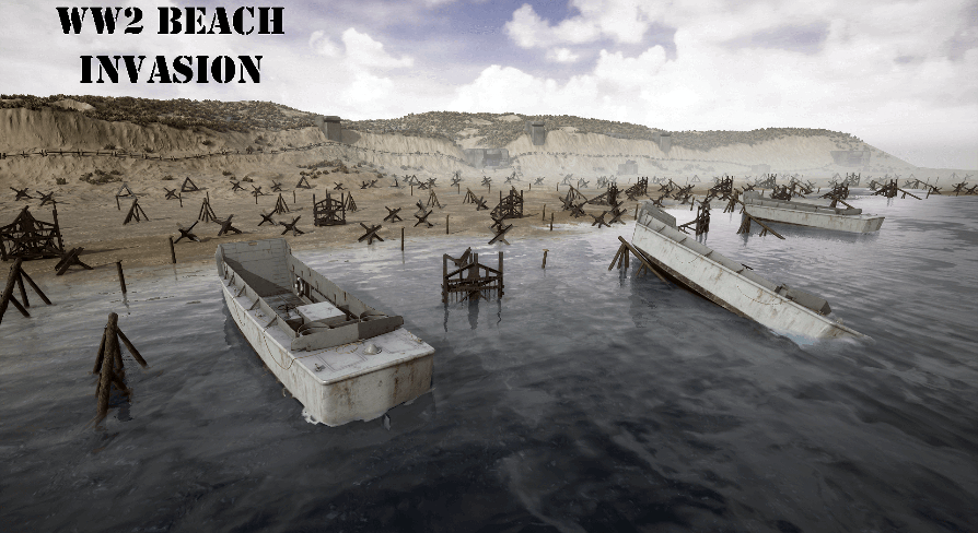 WW2 Invasion Beach in Environments - UE Marketplace