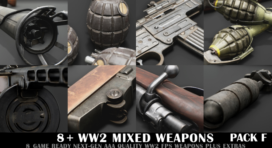 WW2 Mixed Weapon Pack F in Props - UE Marketplace