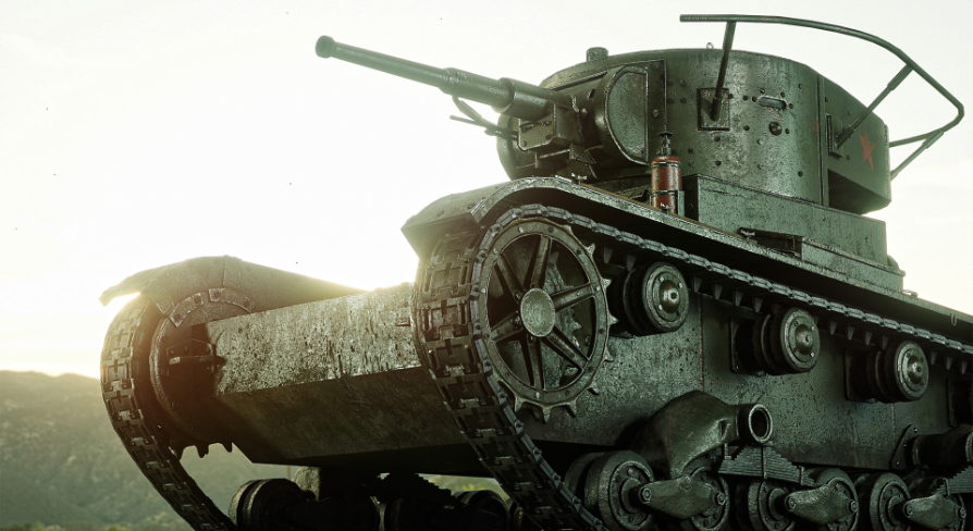 WW2 Tank - T-26 - Advanced Tank Blueprint：ブループリント - UE マーケットプレイス