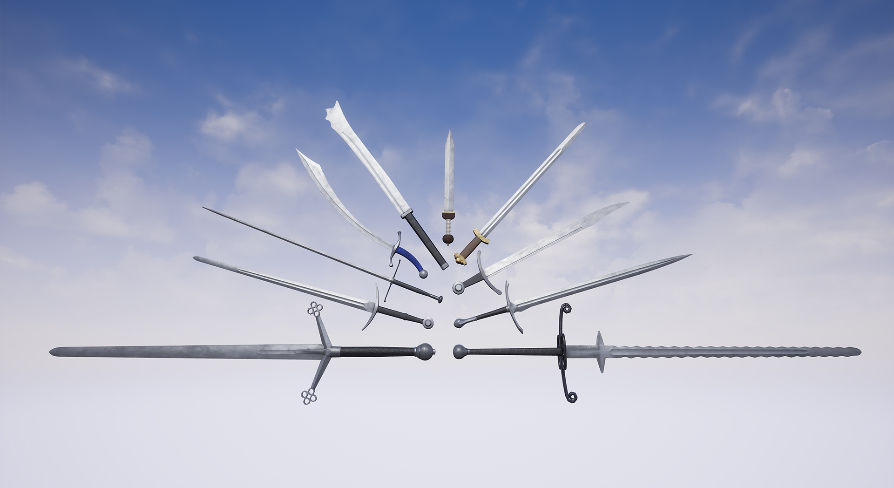 Weapons Series - Swords - Mini Pack：武器 - UE マーケットプレイス