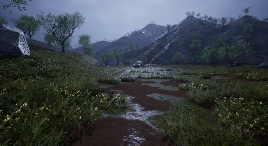 Wetlands Rainy Procedural Ecosystem：環境 - UE マーケットプレイス