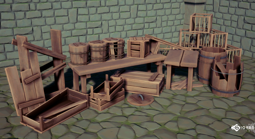 Wooden Props Pack 01 in Props - UE Marketplace
