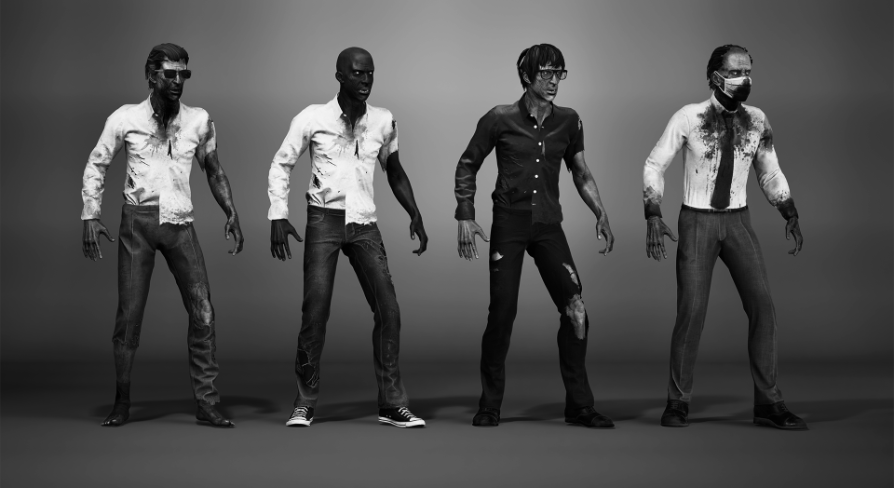 在角色创建的Zombie Buisness Clothes - 虚幻引擎商城
