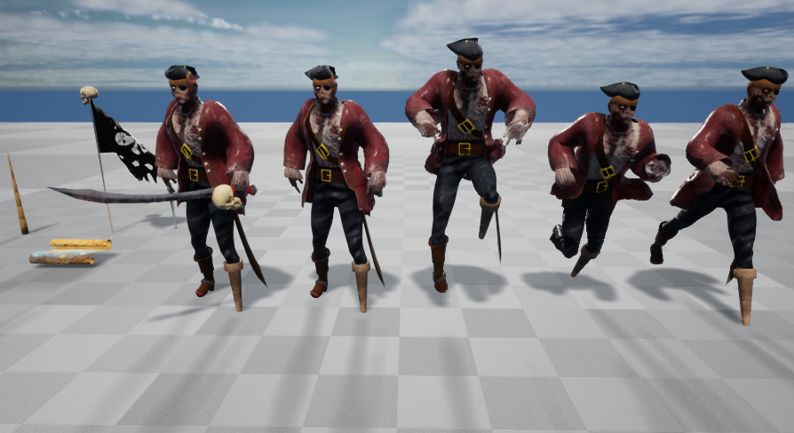 Zombie Pirate in Characters - UE Marketplace