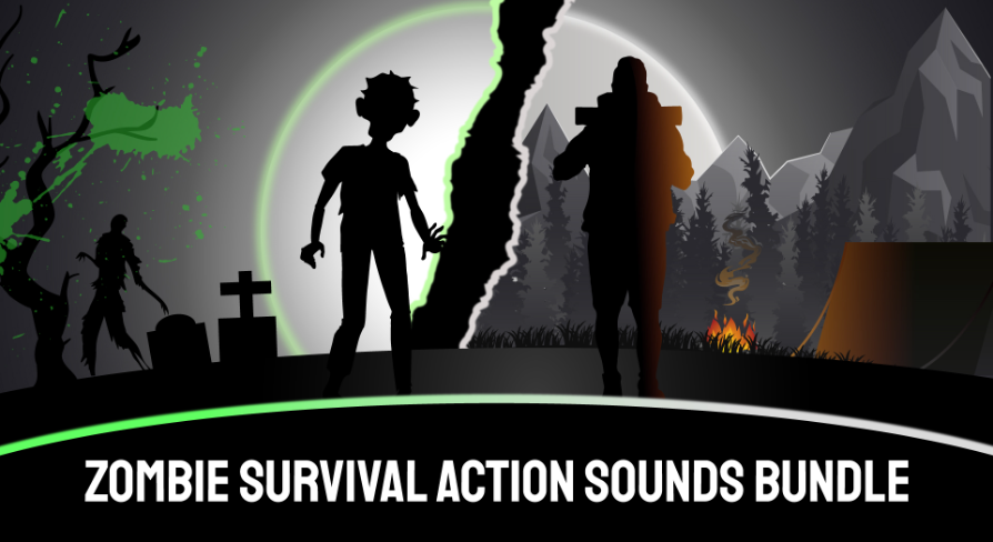 在音效创建的Zombie-Survival Action Game Sound Bundle - 虚幻引擎商城