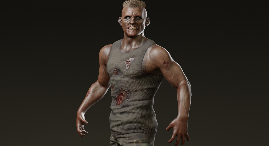 Zombie soldier in Characters - UE Marketplace