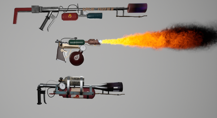 flamethrower pack in Weapons - UE Marketplace